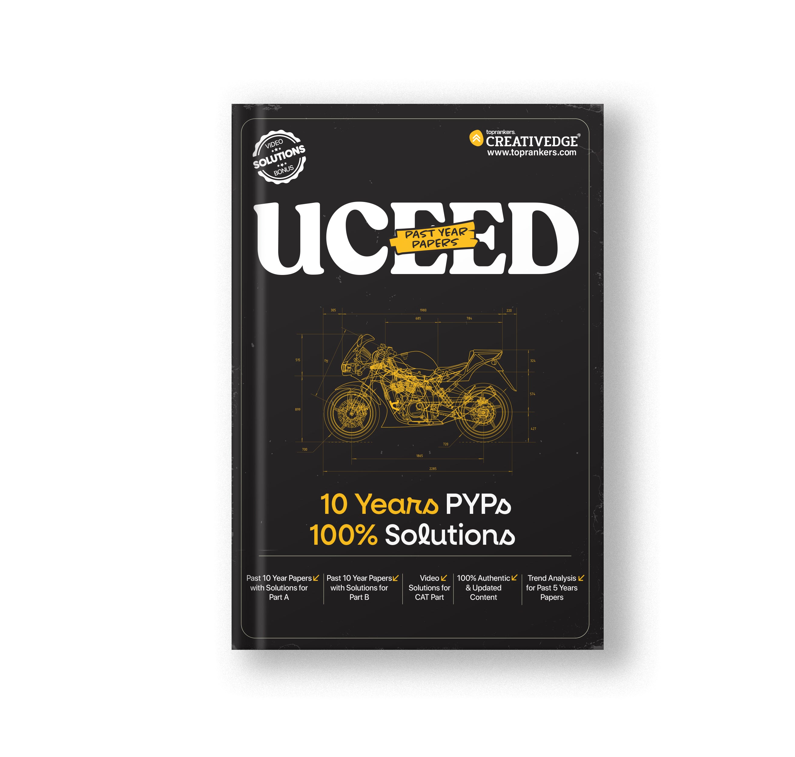 UCEED Original Previous Year Solved Papers| 10 Years Solved Papers Par ...