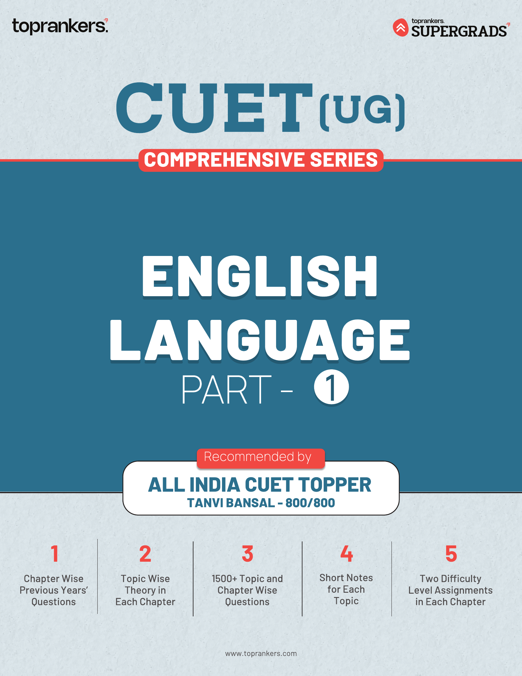 CUET English Language Books 2026 [UG] – Toprankers